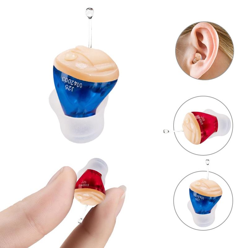 Buy Mini Hearing Aid Audifonos J25 Adjustable Inner Ear Hearing Aids ...