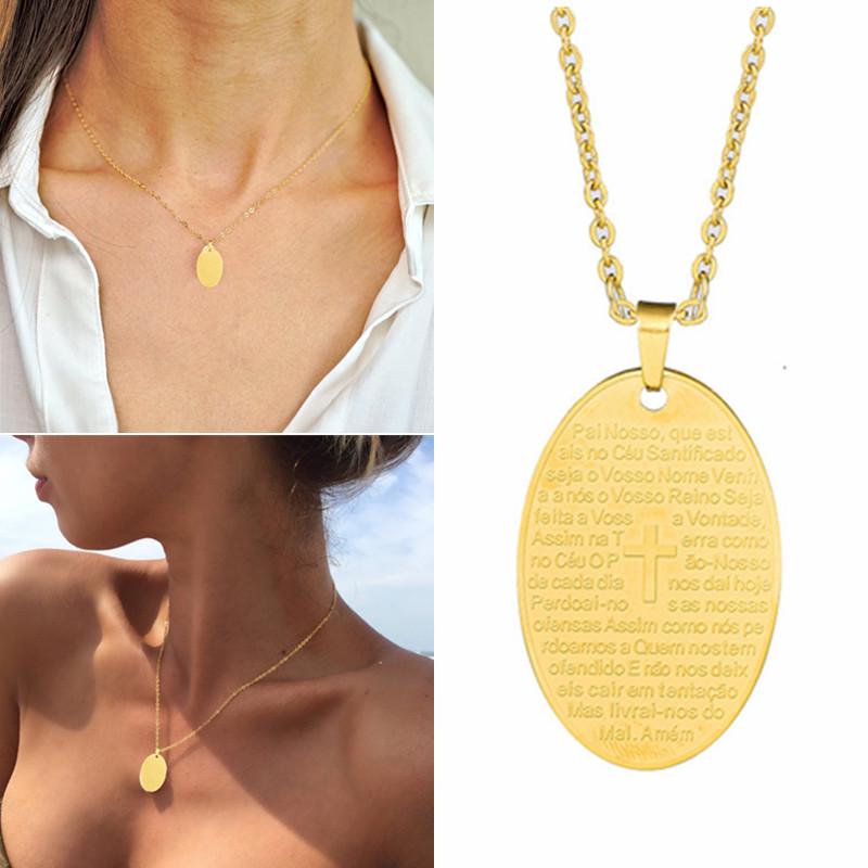 Buy Romantic Religious Unisex Link Chain Bible Cross Necklace at ...