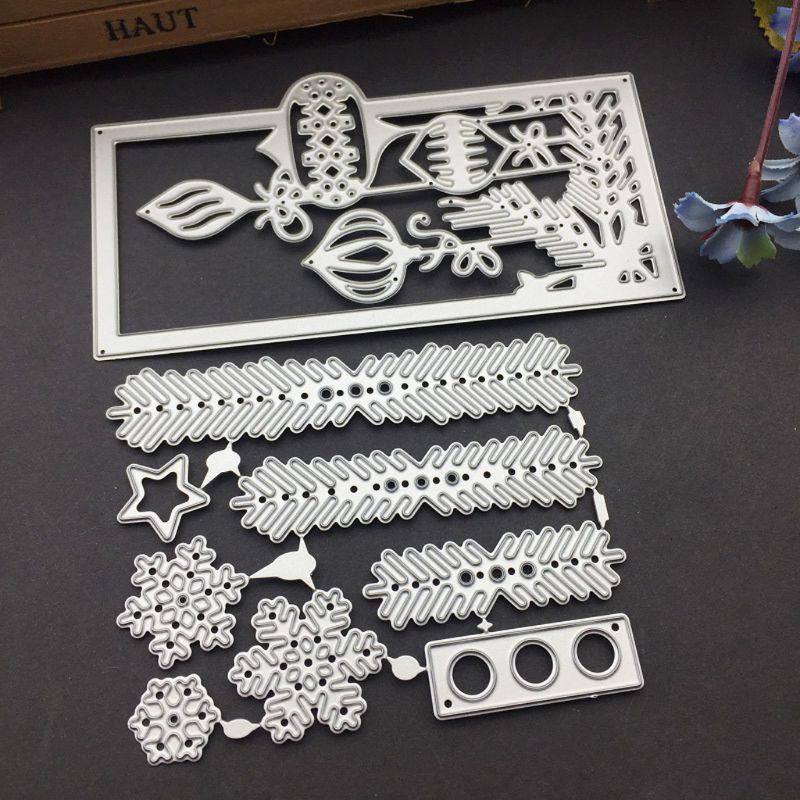 Snowflake Metal Cutting Dies Stencil DIY Scrapbooking Album Stamp Paper ...