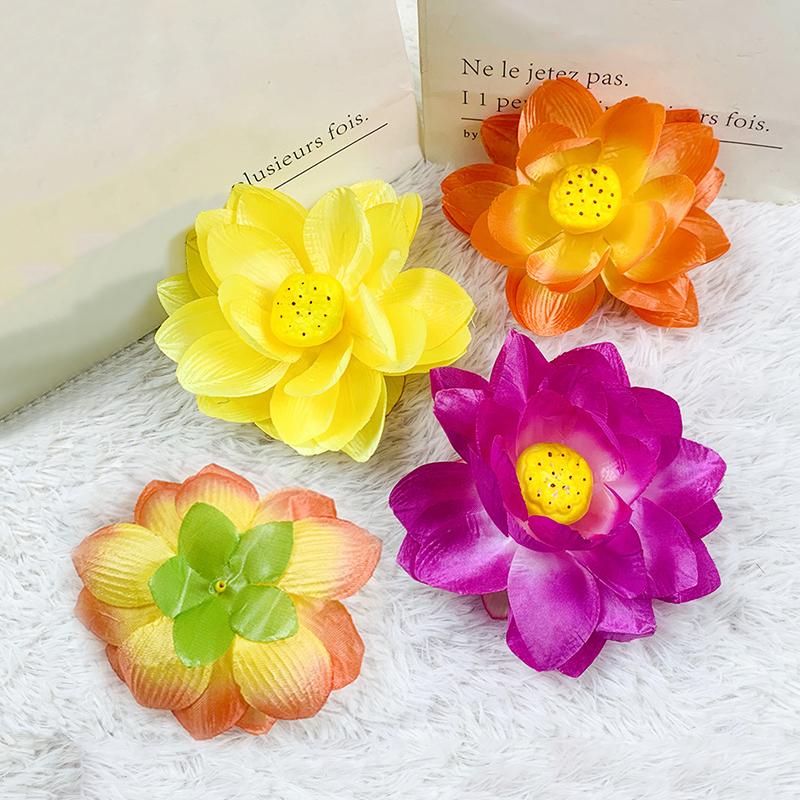 Satın alın 1PC Flower Head Water Lily Plant Artificial Lotus Garden ...