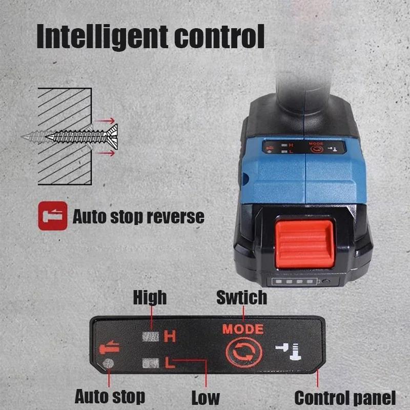 Cheap DCPL03 Cordless Impact Screwdriver Brushless Auto Stop Reverse 2 ...