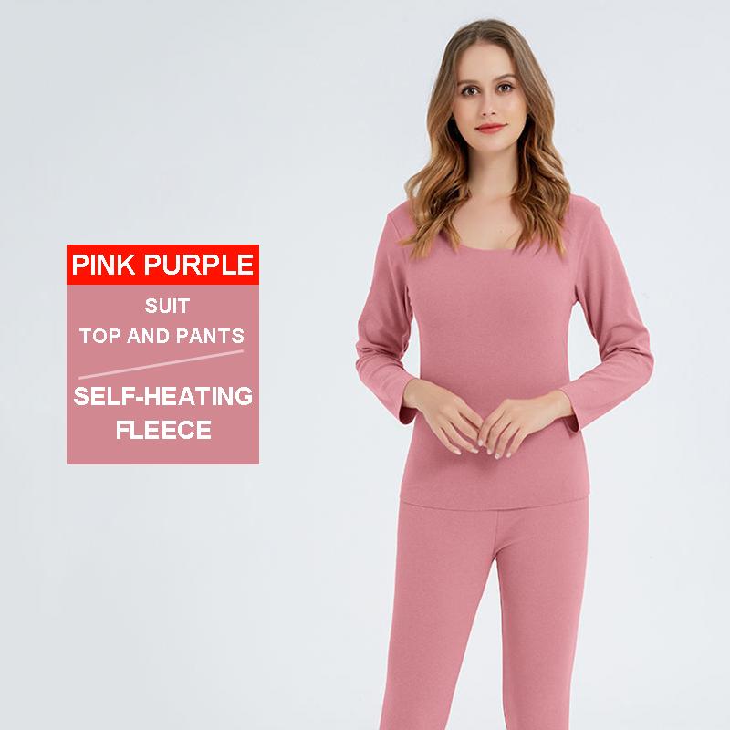 Buy Plus Size Thermal Underwear Female Seamless Self-heating Ladies ...