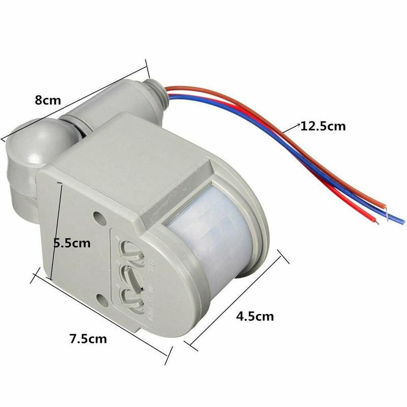 Buy 180° Led Outdoor 110-220v Infrared Pir Motion Sensor Detector ...