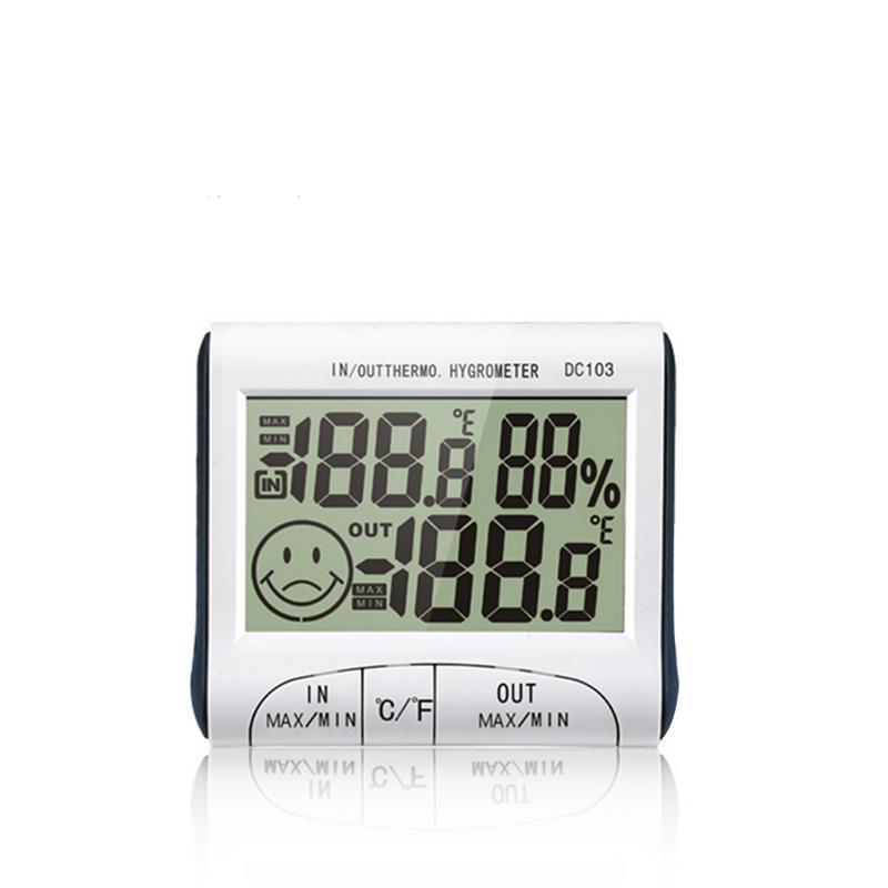Buy Indoor and Outdoor Thermometer Hygrometer With Clock Function ...