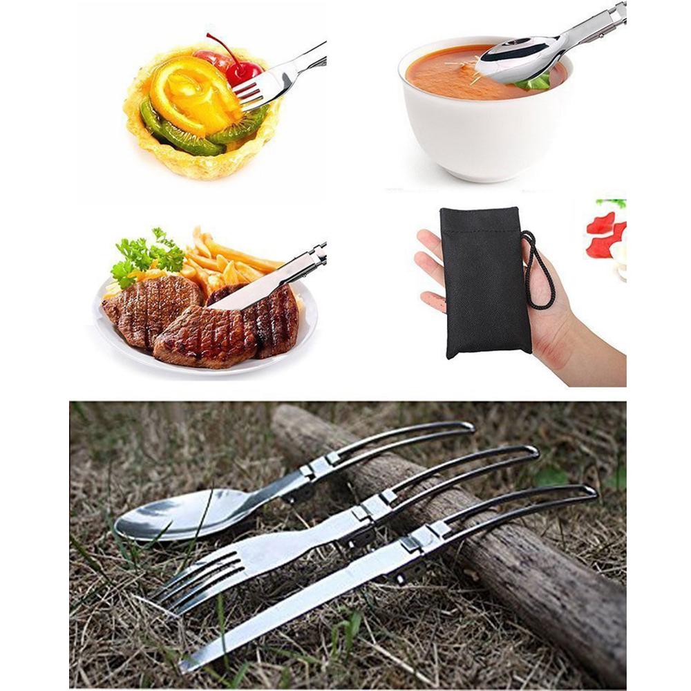 Buy 13Pcs Camping Cookware Mess Kit Outdoor Portable Folding Wood Stove ...