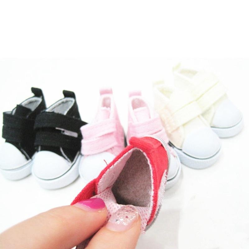Shoes Canvas Shoes Mini Toy Handmade Cloth Doll Boots Doll Accessories ...