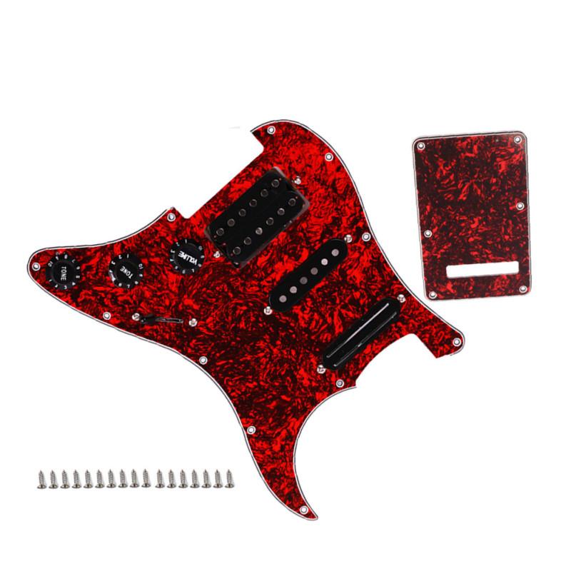 Satın alın Red Tortoise Shell Pickguard Electric Guitar And Black SSH ...