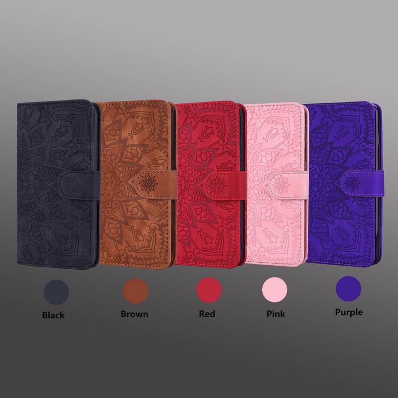 New Embossed Pattern Leather Wallet Flip Case Cover For Huawei Honor ...