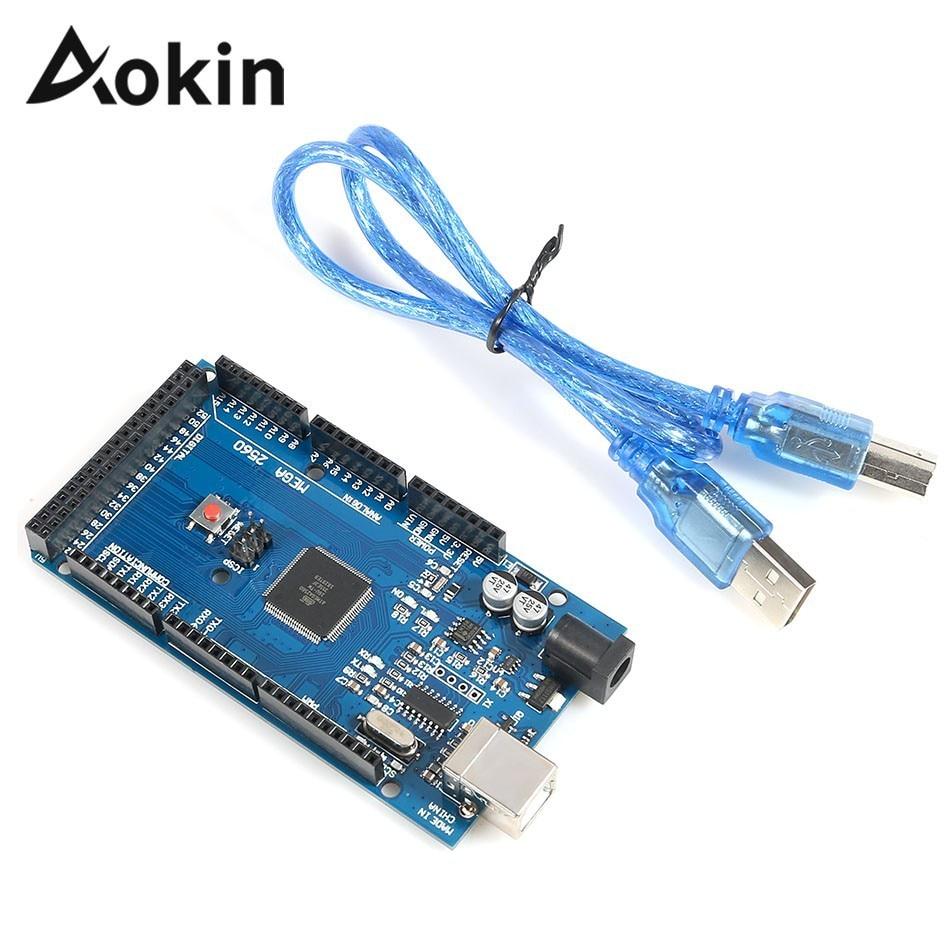 Buy Aokin Mega 2560 R3 Board with USB Cable for Arduino R3 MEGA2560 ...