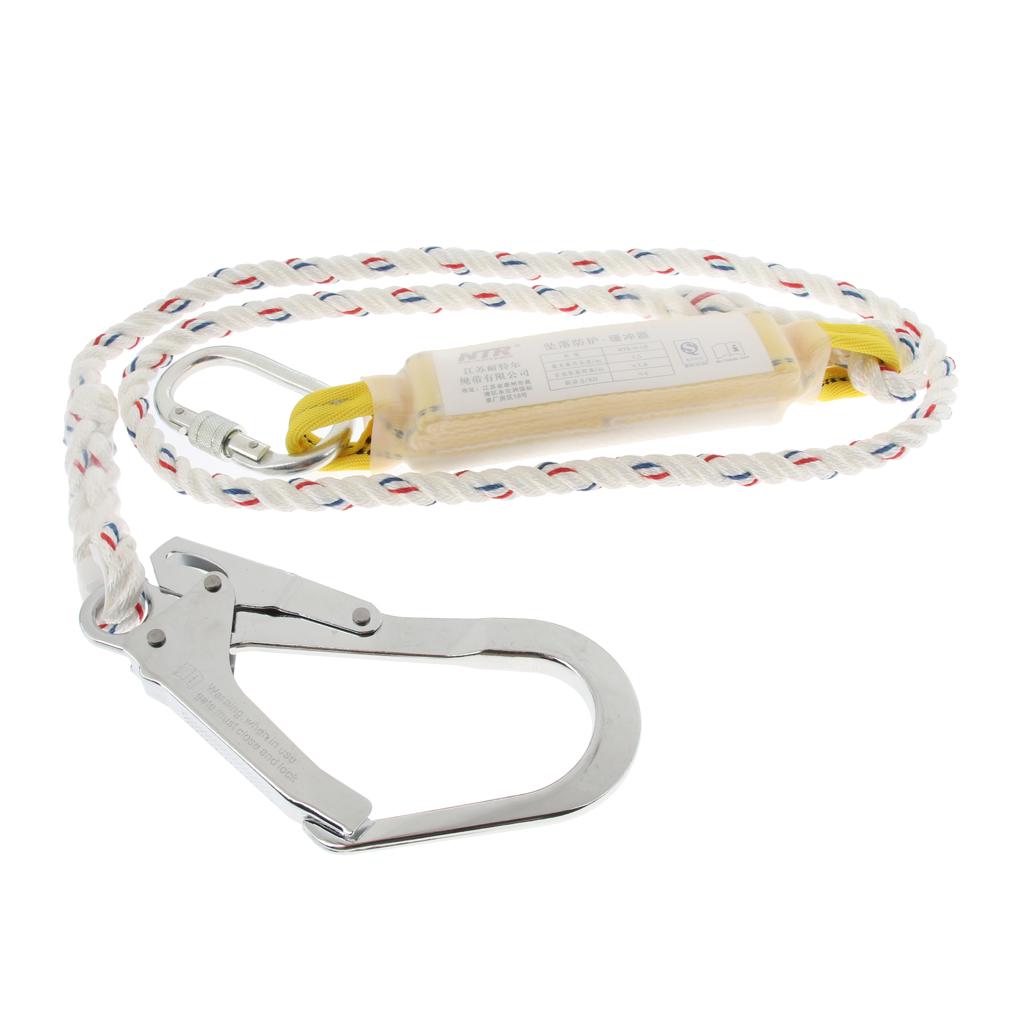 Buy Fall Arrest Shock Absorber Safety Lanyard with Scaffolding Hook ...