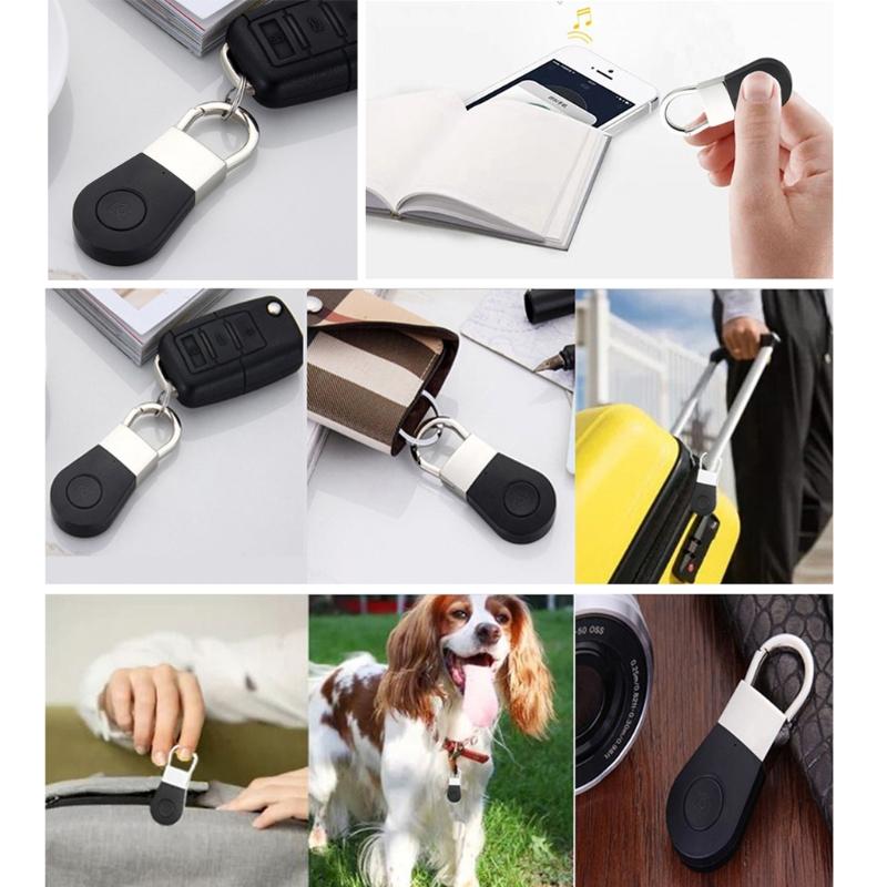 Anti-lost Alarm GPS Locator Bluetooth Keychain Tracker Smart Key Finder ...