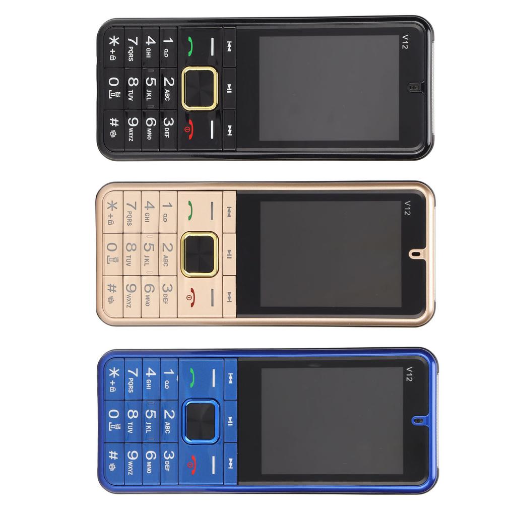 Buy V12 2G Unlocked Senior Cell Phone 2.8in HD Screen Large Button Four ...