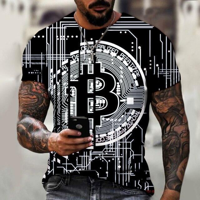 Buy 2021 Fashion Summer Men 'S Cryptocurrency B Bitcoin Btc T -Shirt ...