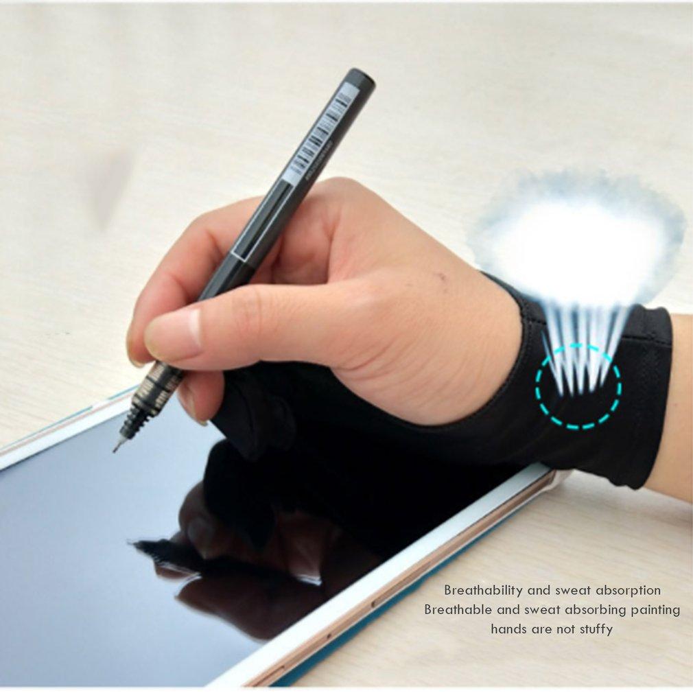 Buy Professional Artist Drawing Two Finger Anti-fouling Glove For ...