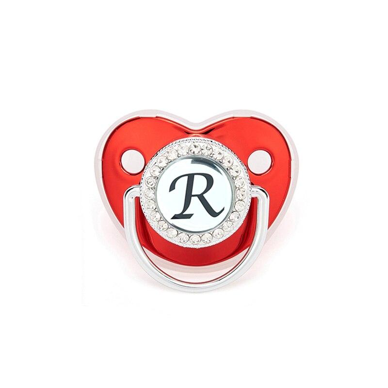 Buy Name Initial Letters Baby Pacifier Newborn Silicone Pacifier With ...