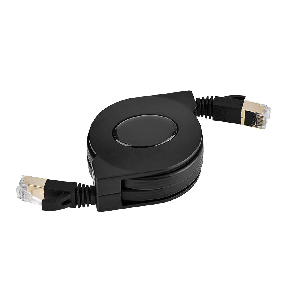 Buy Retractable CAT7 RJ45 600MHz Patch Shielded Lan Network Cable Flat ...