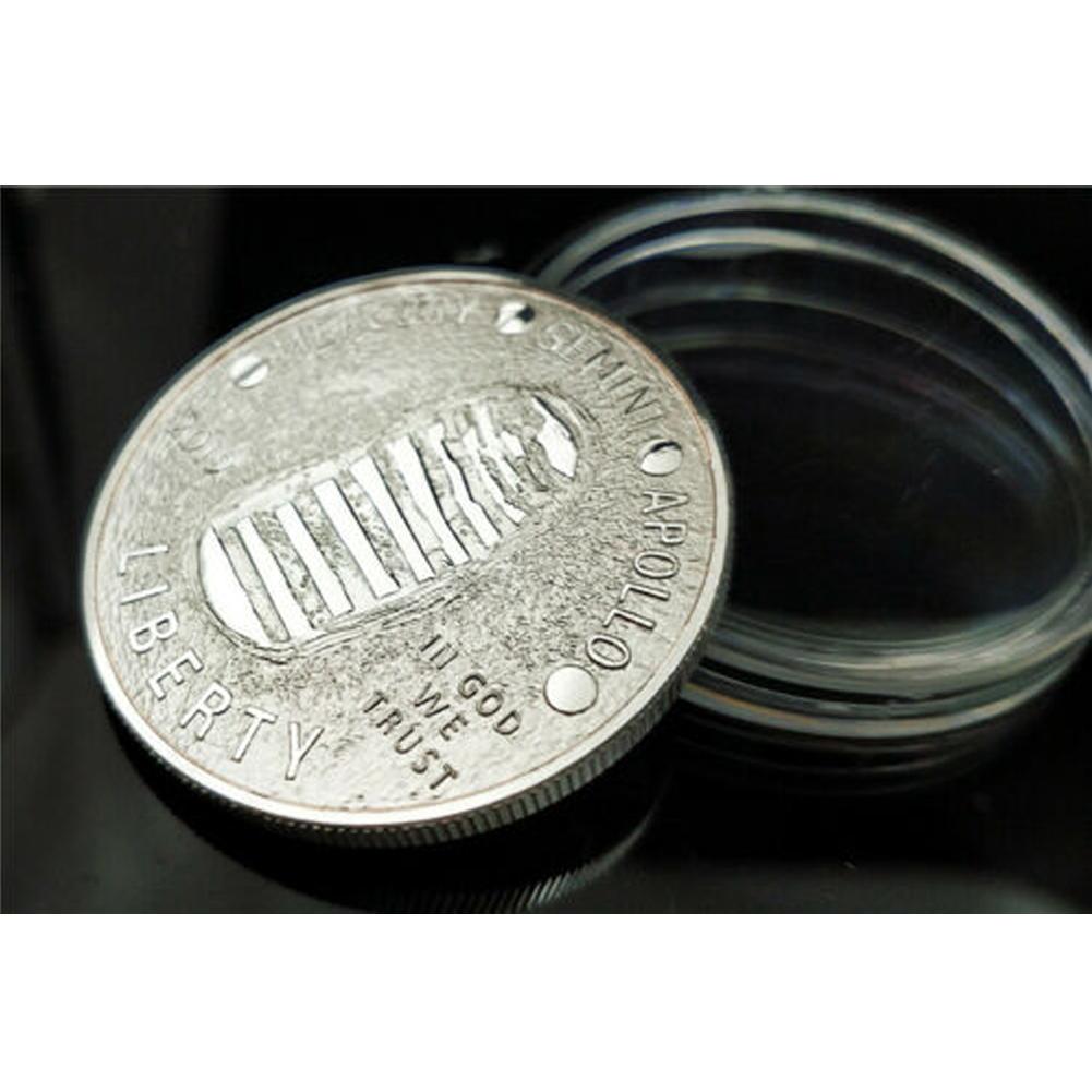 Buy 50th Anniversary Apollo 11 Moon Landing Silver Commemorative Coin ...