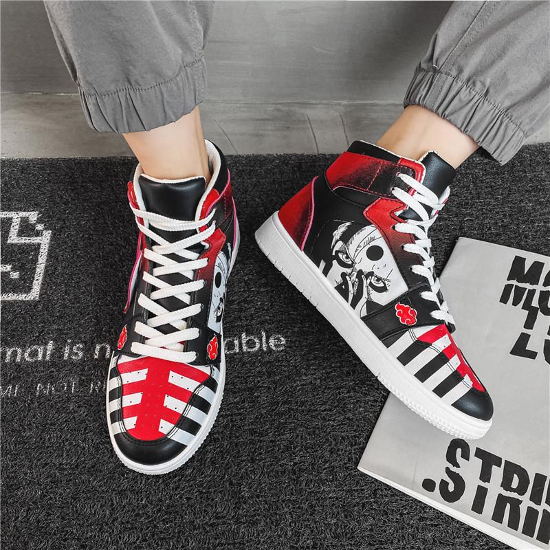 Buy Student High-top Cartoon Shoes Naruto Shoes Couple Shoes Sneakers ...