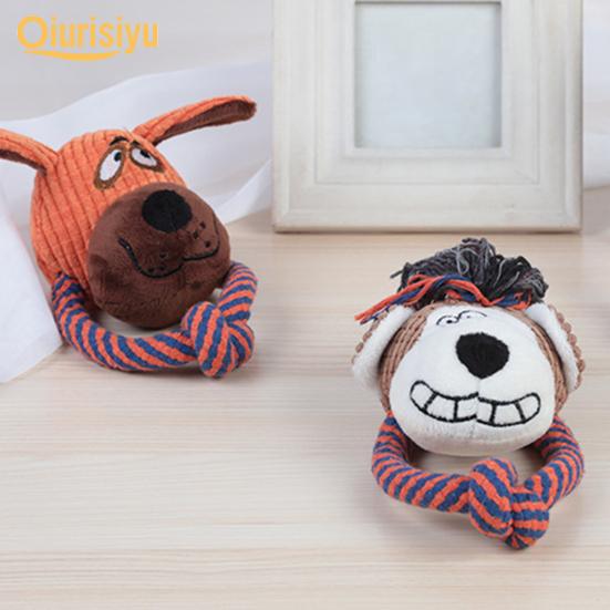 Satın alın Cartoon Animal Design Stuffed Chew Plush Squeaker Oral ...