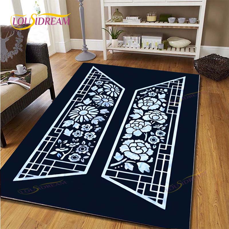 Buy Kpop Bangtan Boys Carpet Kids Carpets Living Room Tea Table Mats ...