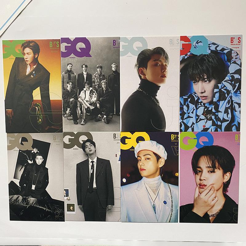 Buy 8pcs/set BTS GQ KOREA Magazine Cover Photocard Bangtan Boys Lomo ...