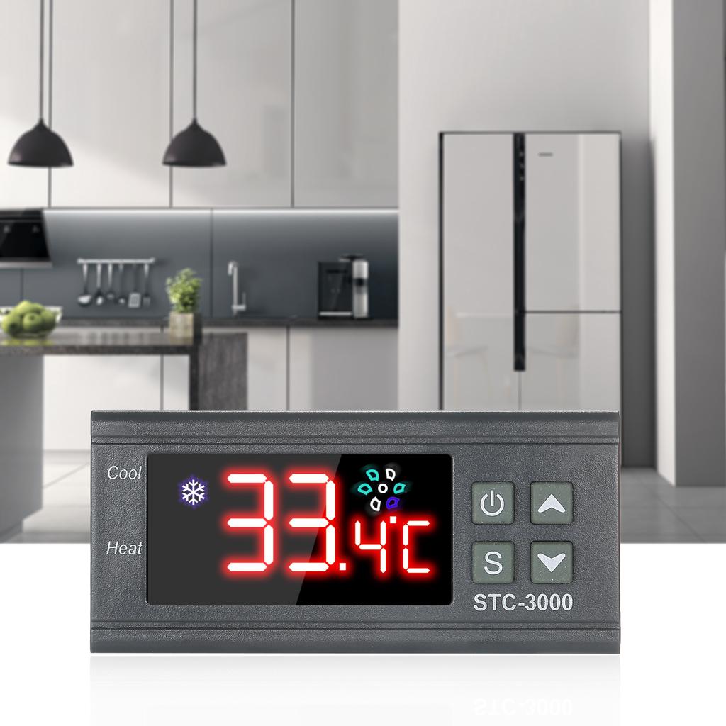 Buy STC-3000 Microcomputer Temperature Controller 110-220V Digital ...