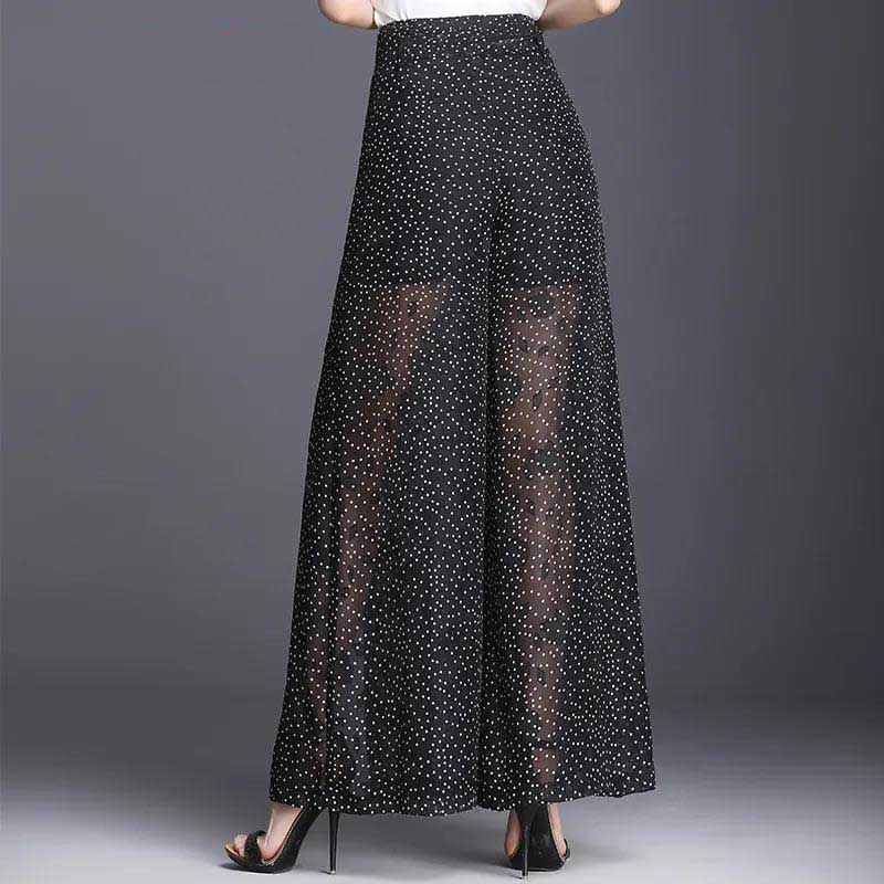 💰Kaufe Weites Bein Hose Frauen Sommer Hohe Taille Drapé Casual Hose ...