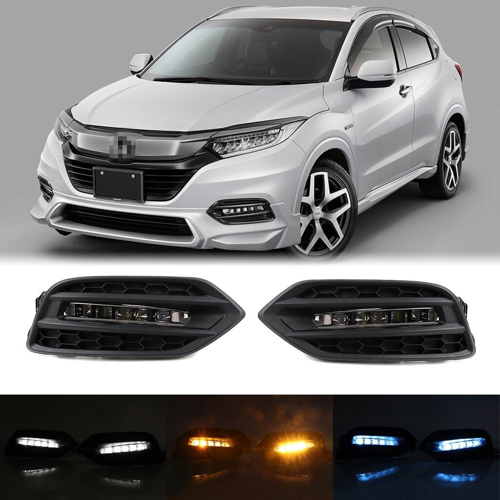 Buy 3 Colors LED DRL Day Light for Honda Vezel HR-V 2019+ Daytime ...