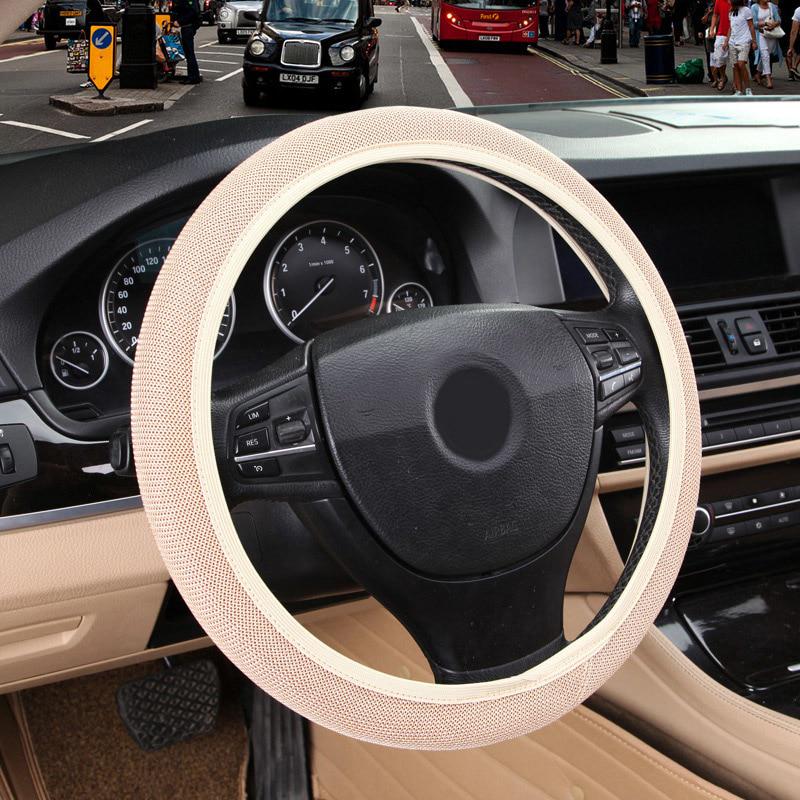 Buy Car Auto Steering Wheel Cover Skin Breathable Universal Car Styling ...