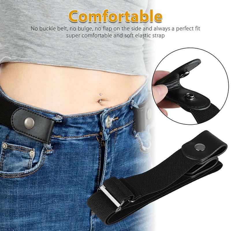 Buckle-free Lazy belt Comfortable Invisible Belt for Jeans ladies men's ...