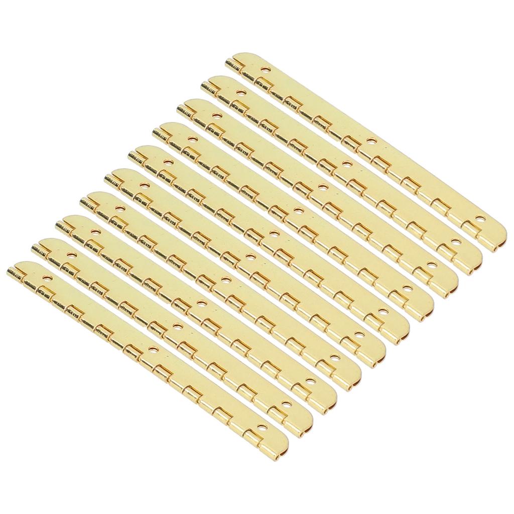 Buy 10 Pcs Hinge 100mm Hardware Oval Wooden Box Hinge 90 Degree Yellow ...