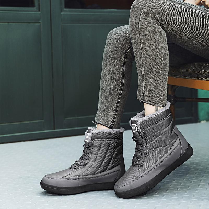 Buy Winter Snow Boots Unisex Waterproof Warm Hiking Shoes Womens Lace ...
