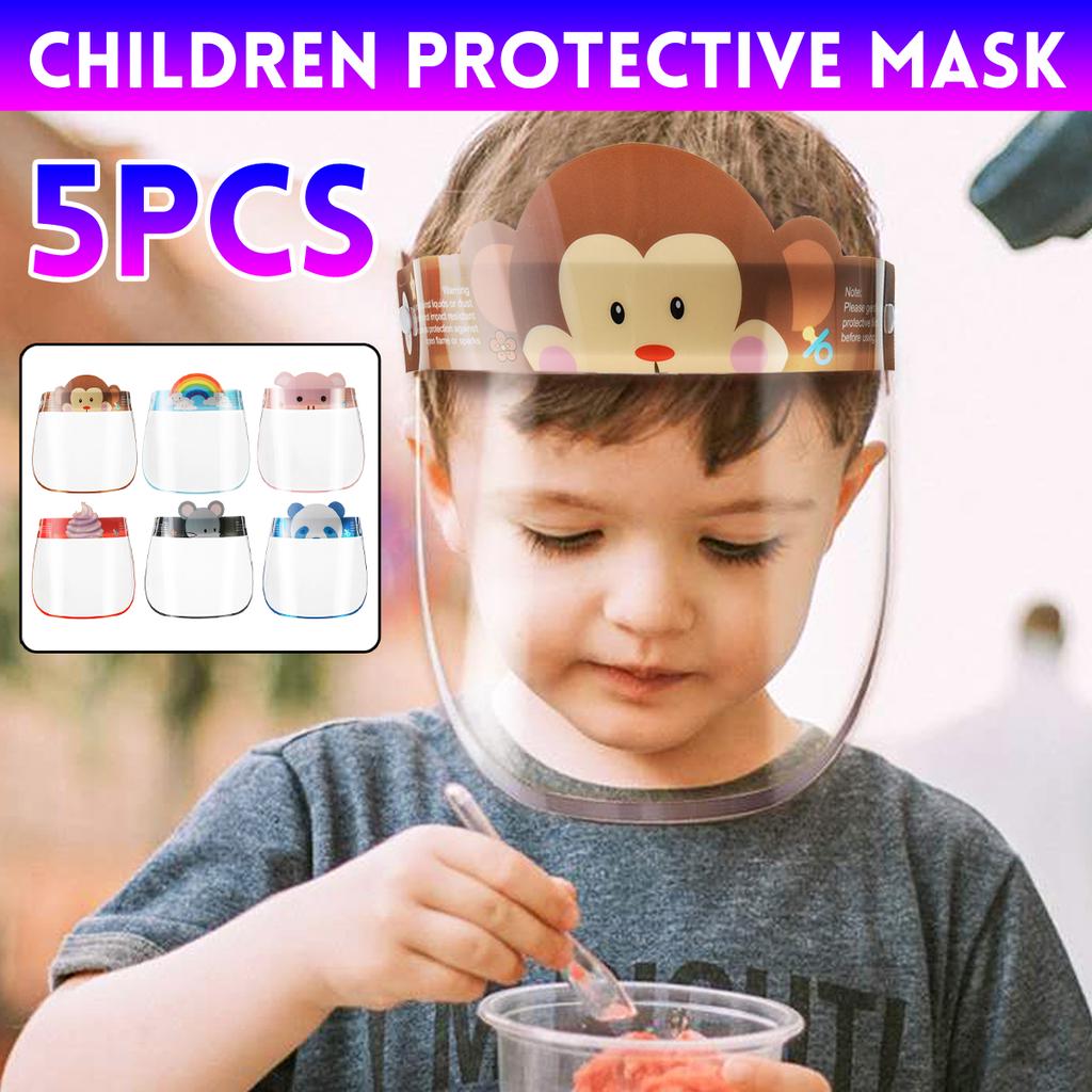 5PCS/1PC Anti-fog Visor Anti-spittle Transparent Protective Full Face ...