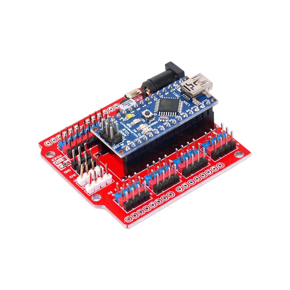 Buy Red And Black PCB Arduino NANO UNO Breakout Shield Expansion ...