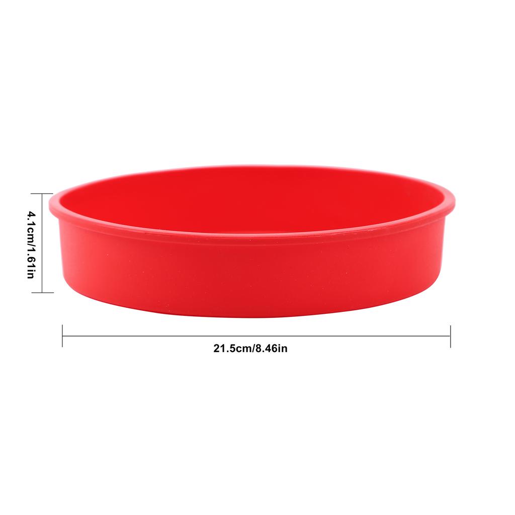 Buy 8.5 inch Silicone Bread Mold, Round Toast Mould, Non-Stick Pan for ...