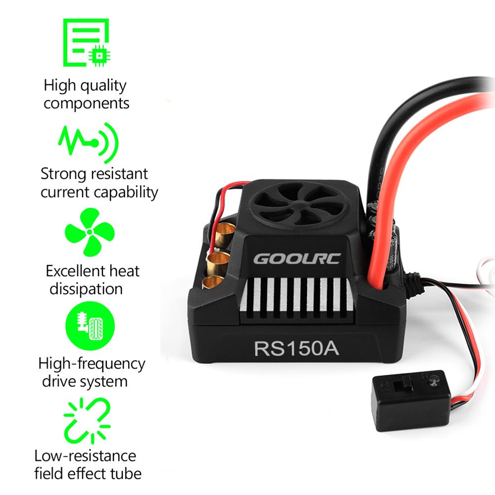 Buy GoolRC 150A Brushless ESC Electric Speed Controller 6.0V/8.4V/5A ...
