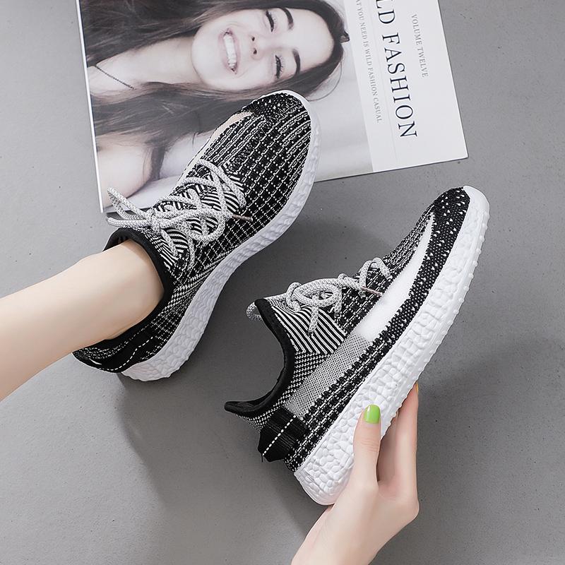 Buy Fly-knit Shoes Women's Shoes Coconut Shoes, Girls Casual Shoes ...