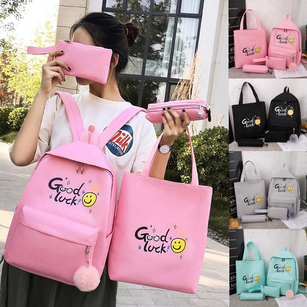 Buy Women College Wind Female Student Bags Cartoon Cute Printed ...