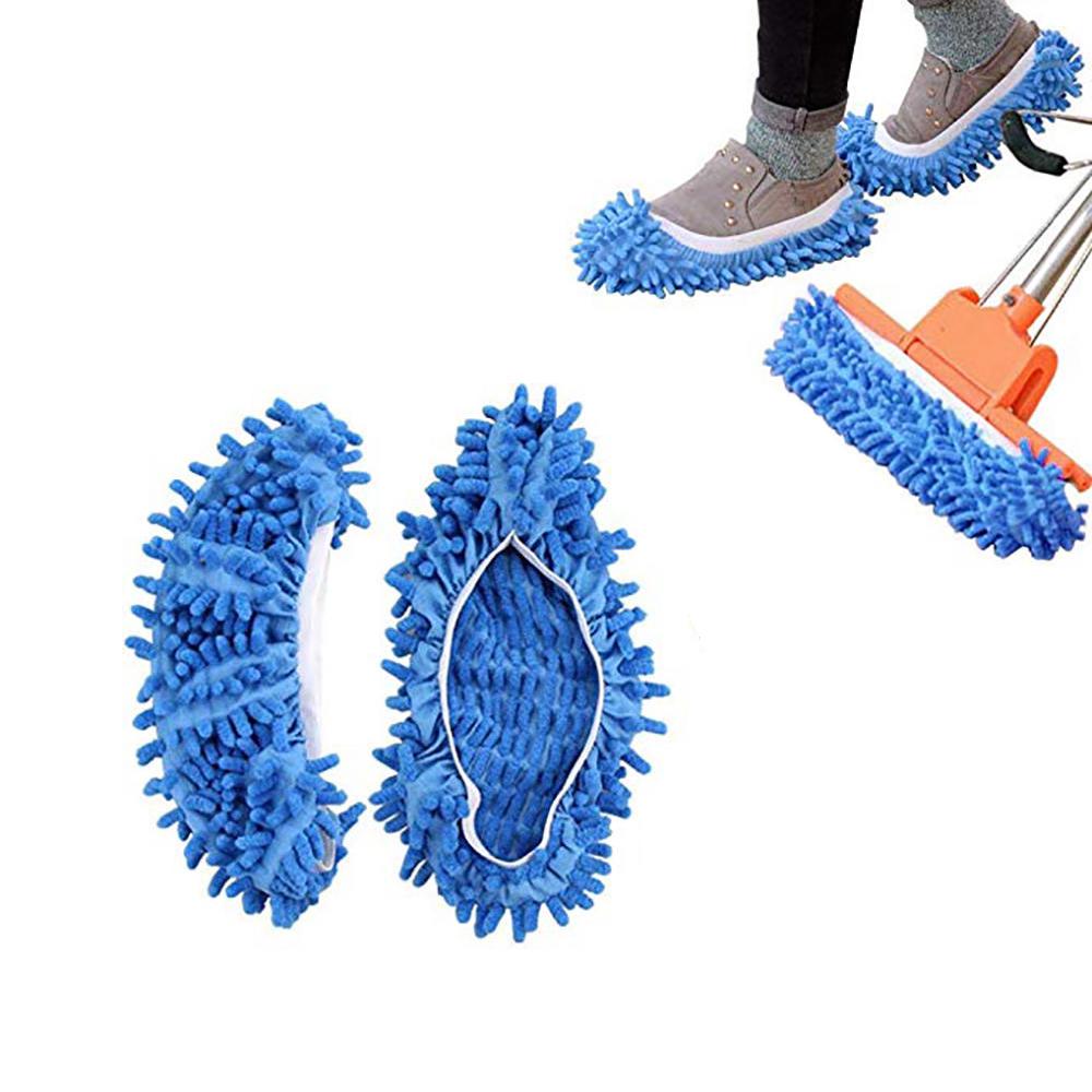 Buy 4pcs Washable Cleaning Shoe Cover Mop Slippers Lazy Fast Floor ...