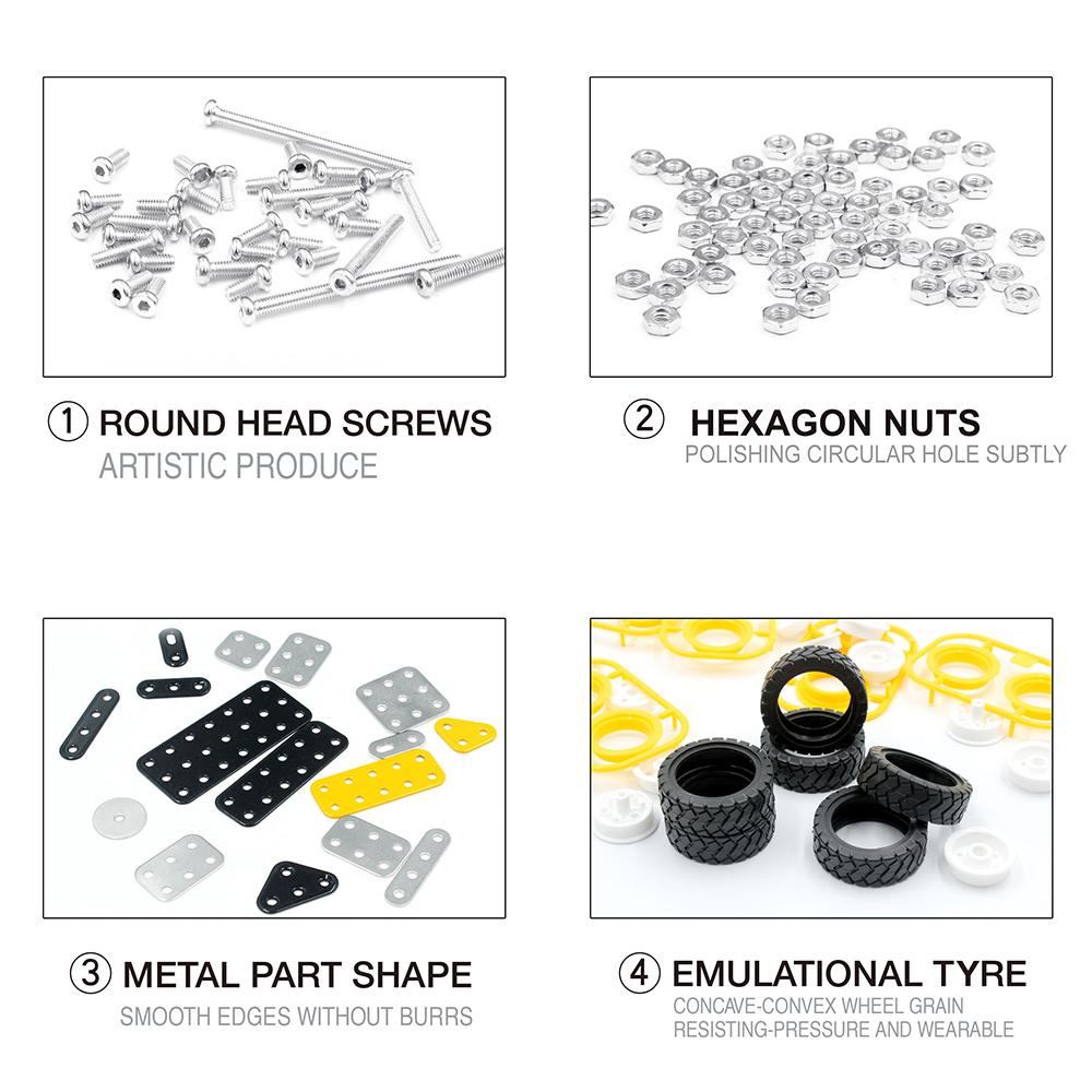 332Pcs Autoloader Intelligent Construction Set 3D Stainless Steel Model ...