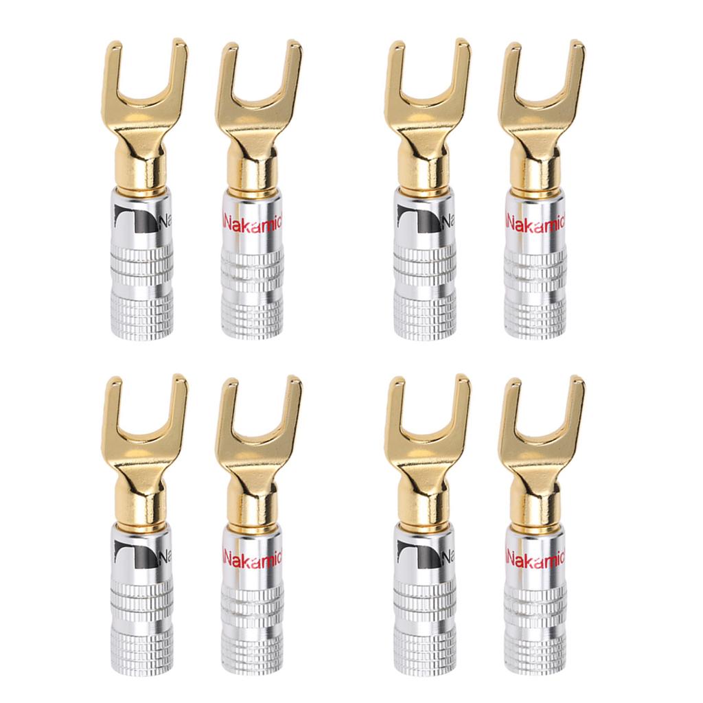 Y Spade Speaker Plugs Wire Connector Audio Loudspeaker Connector ...