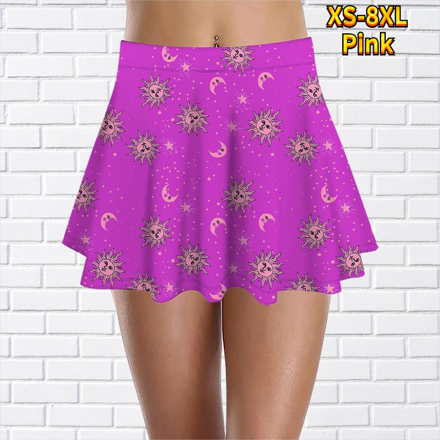 Buy Women's Short Skirt Elastic Waist Sexy Bare Leg Skirt A-line ...