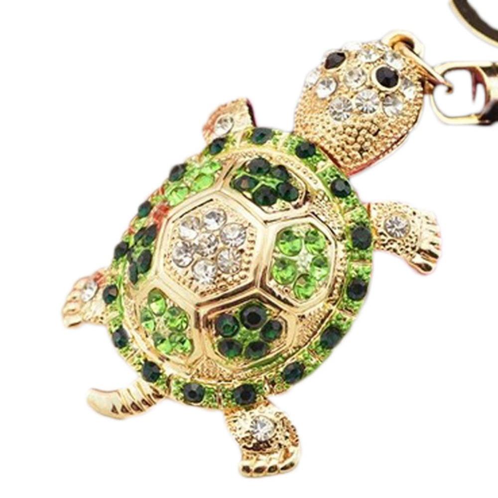 Buy Turtle Tortoise Car Keychain Handbags Rhinestone Crystal Animal ...