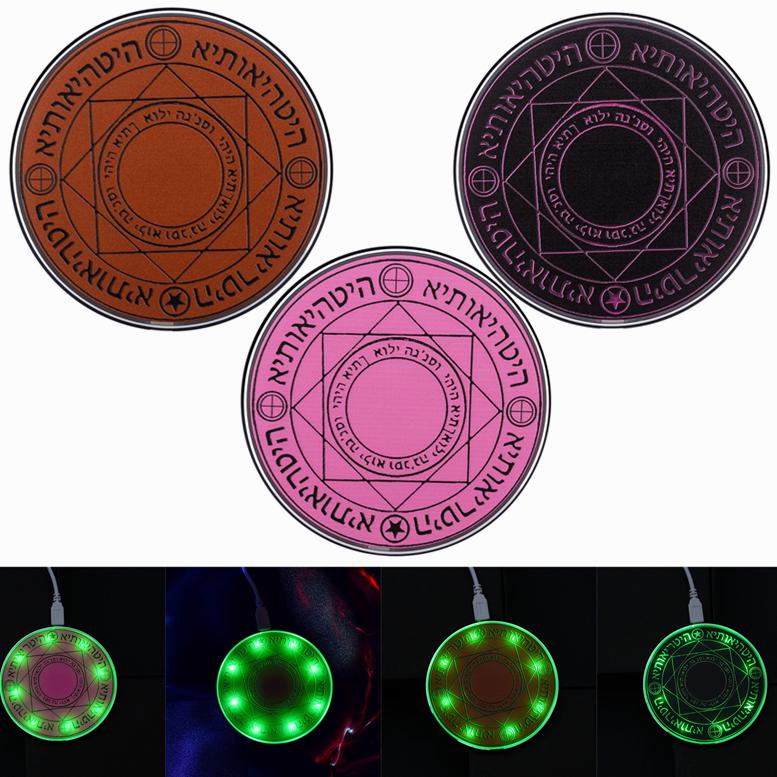Buy Glowing Magic Array Qi Wireless Charger Charging Pad For Samsung ...