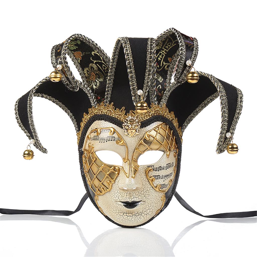 Buy Halloween Costume Mardi Gras Vintage Venetian Harlequin Eye Mask ...