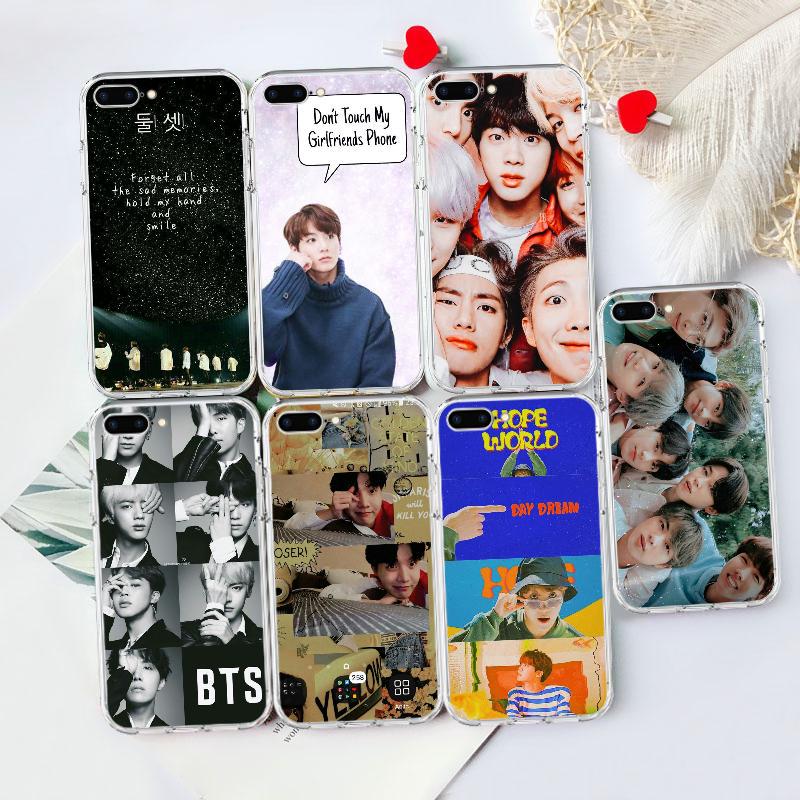 Buy Celebrity Bts Transparent Phone Cases for Apple iPhone 6 XS Max 11 ...
