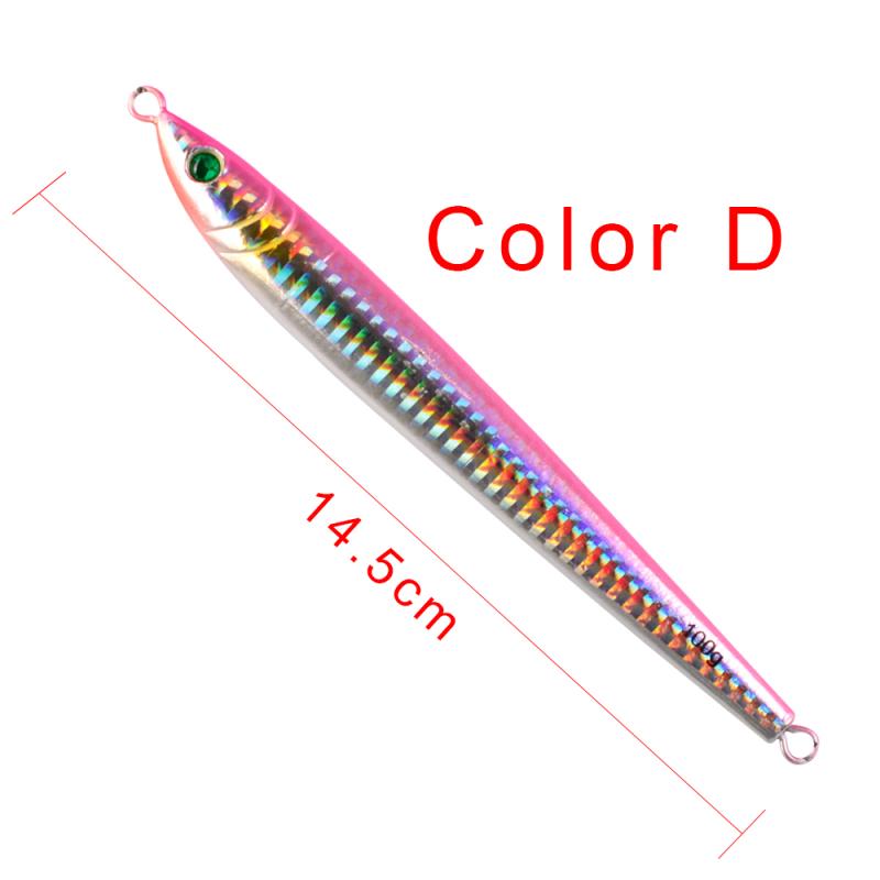 100g/14.5cm Long Alloy Lead Fishing Lure Bait Bionic Fish Hard Bait ...