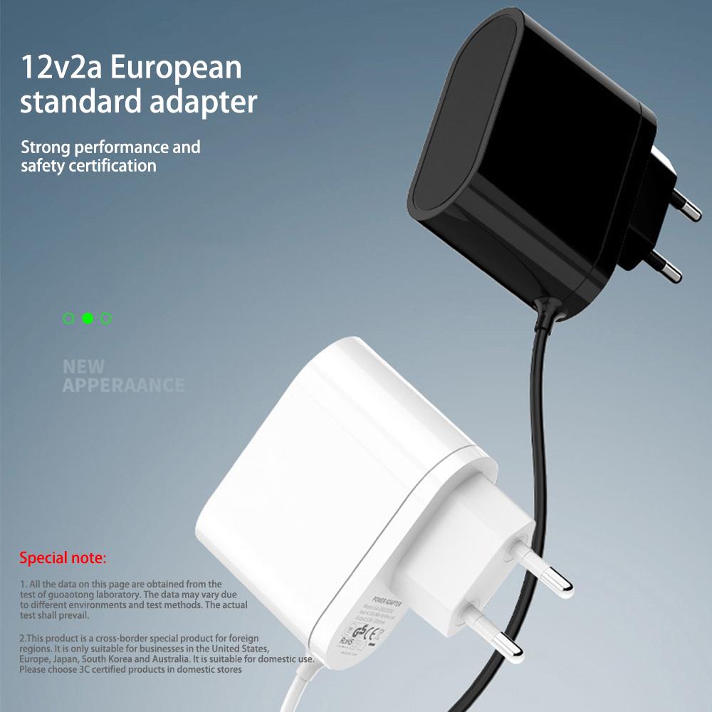Buy European Standard Power Adapter 12V 2A 5.5*2.1 DC Universal Adapter ...