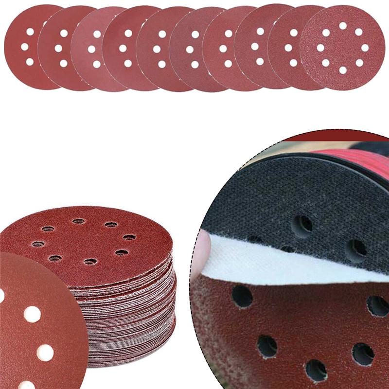 Buy 100pc 125mm Sanding Discs Self Adhesive Pads 80-3000 Mixed Grit ...