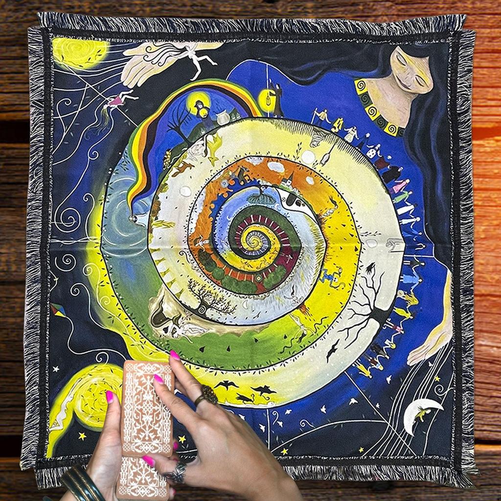 God of the Earth Tarot Card Tablecloth Velvet Divination Altar Cloth ...